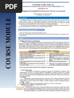 Assessment in Learning 2: Topic: Designing Meaningful Performance-Based ...