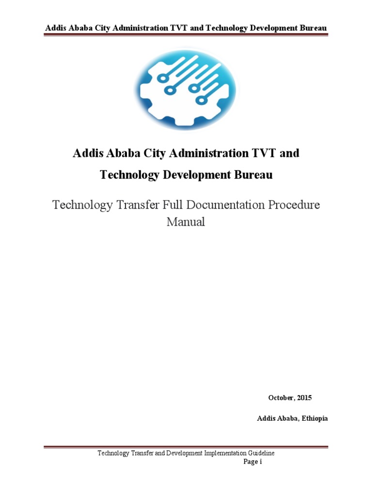 Technology Guide Lines Full Document 11 | PDF | Technology Transfer | Innovation
