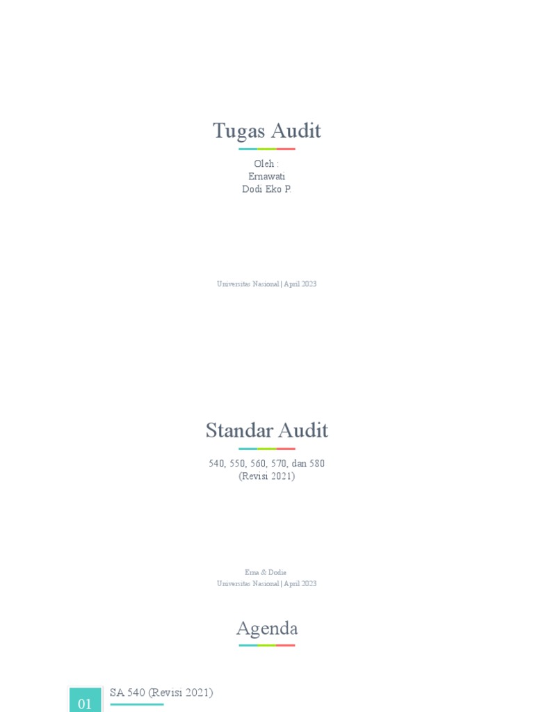 Audit Estimasi Akuntansi dan Pihak Berelasi | PDF | Pengelolaan ...