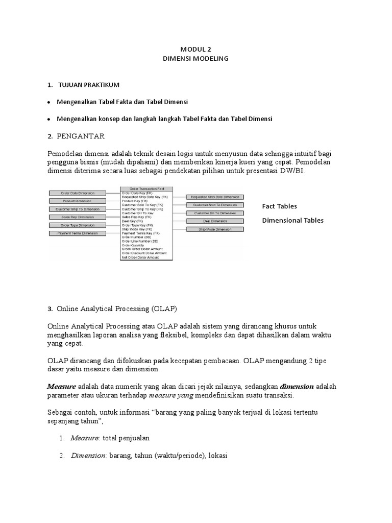 Modul 2 Praktikum Datawarehouse | PDF | Seni | Komputer