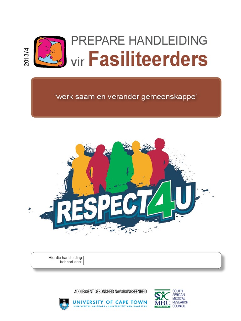 PREPARE Afrikaans Facilitator Manual | PDF