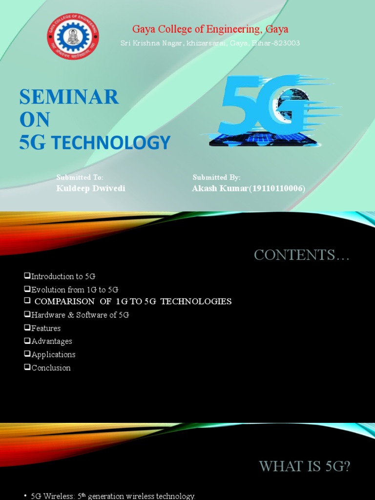 5g Wireless Technology | PDF | Computer Network | 4 G