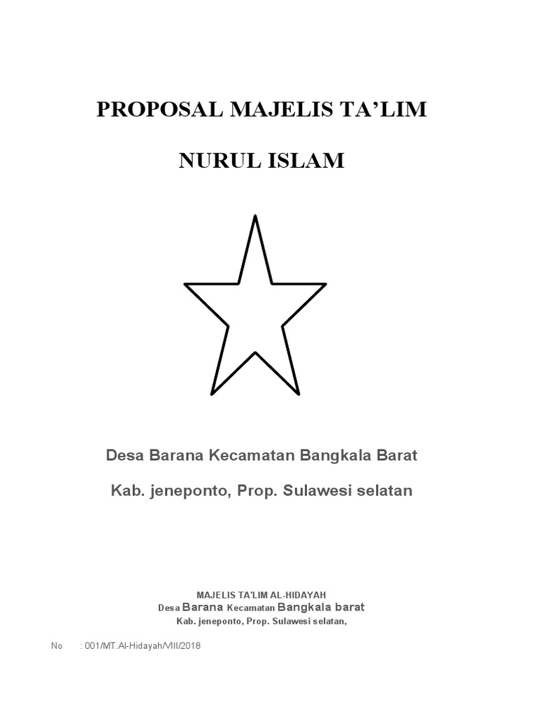 PROPOSAL_MAJELIS_TALIM_AL_HIDAYAH | PDF