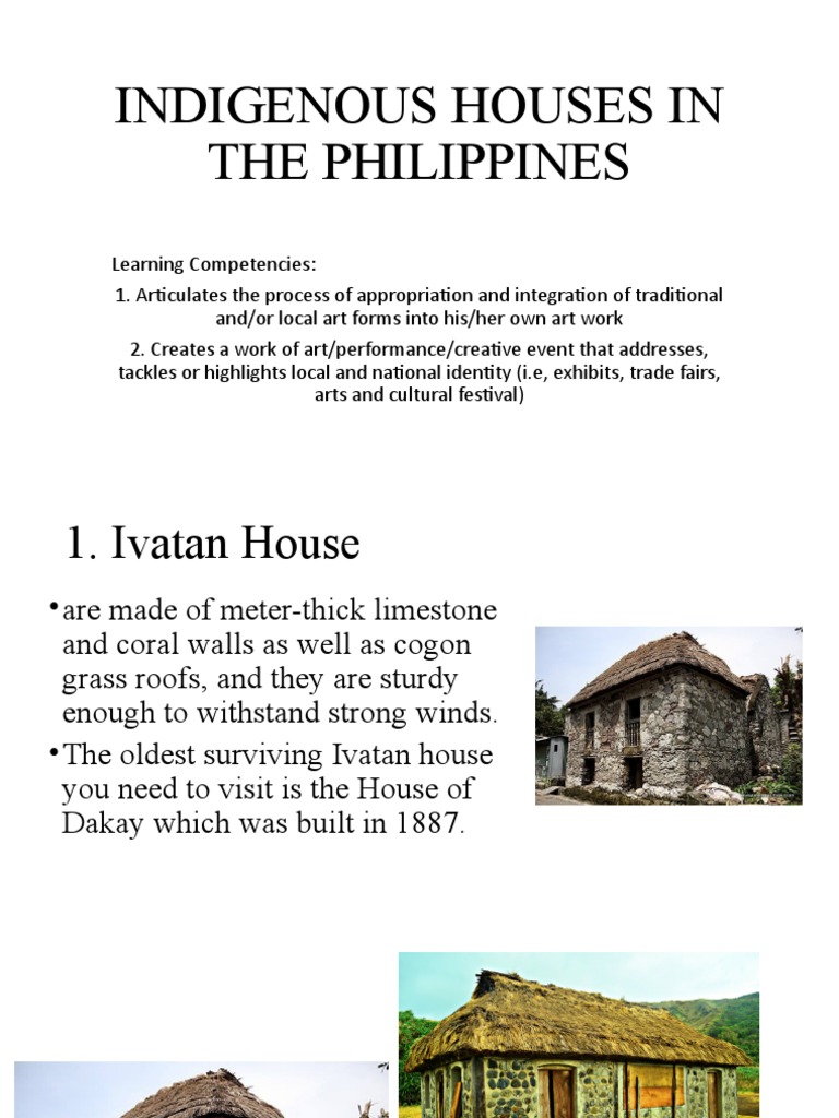 Indigenous Houses in The Philippines | PDF
