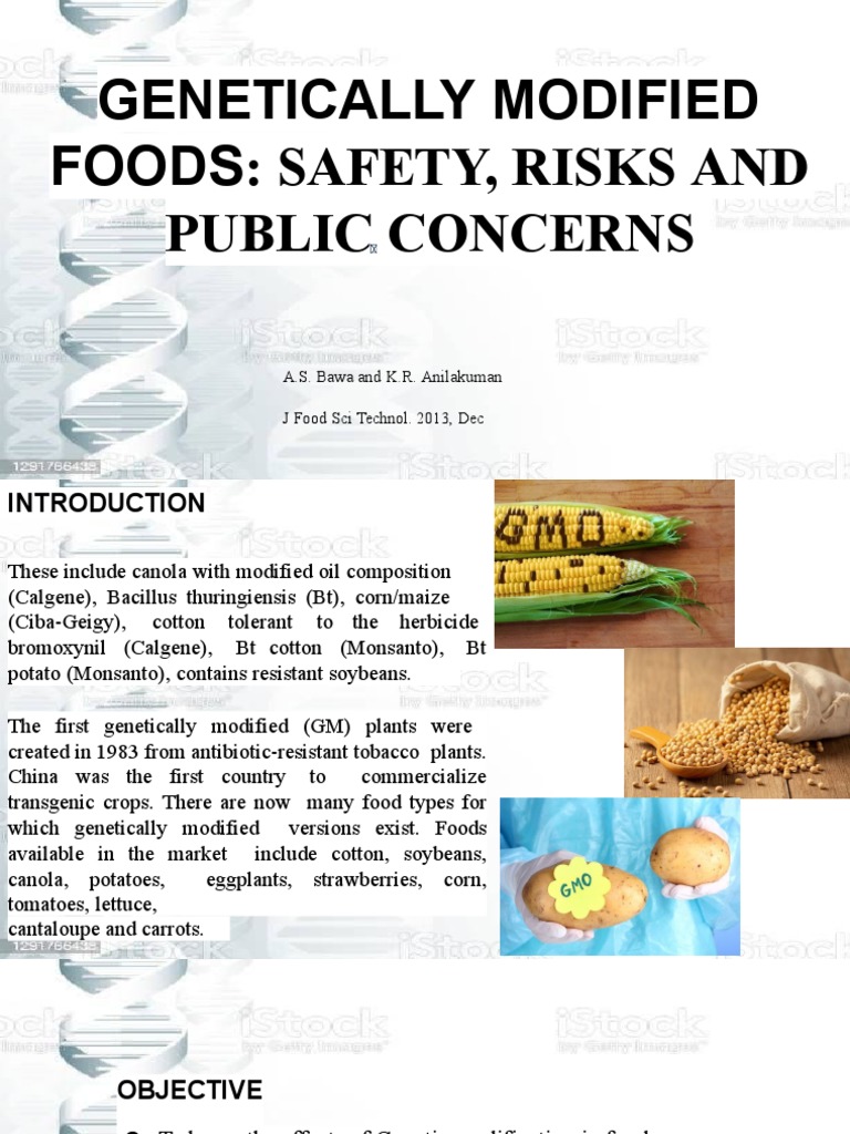 Genetically Modified Foods Safety Risks and Public Concerns 1 | PDF ...