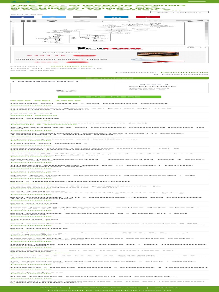 TMEX-C Sewing Machine Parts Guide | PDF | Sewing Machine | Equipment