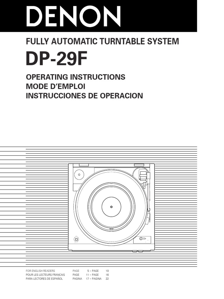 Denon dp29 | PDF | Electromagnetic Interference | Radio
