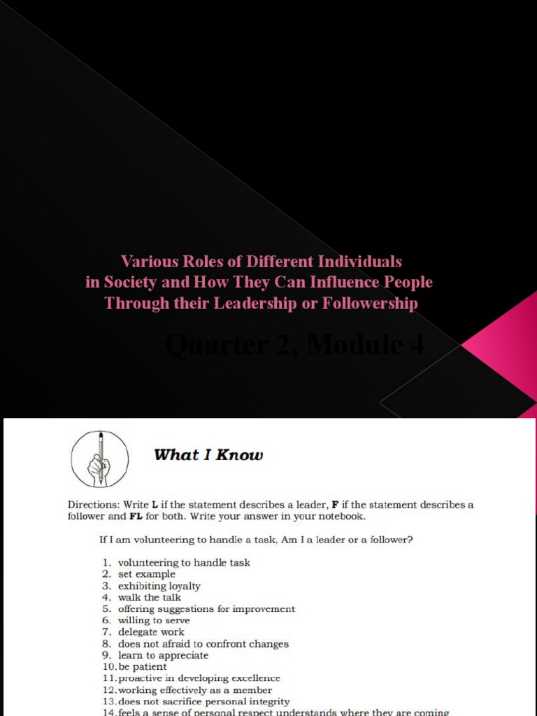 PERDEV Q2 - Mod 4 | PDF | Leadership | Society