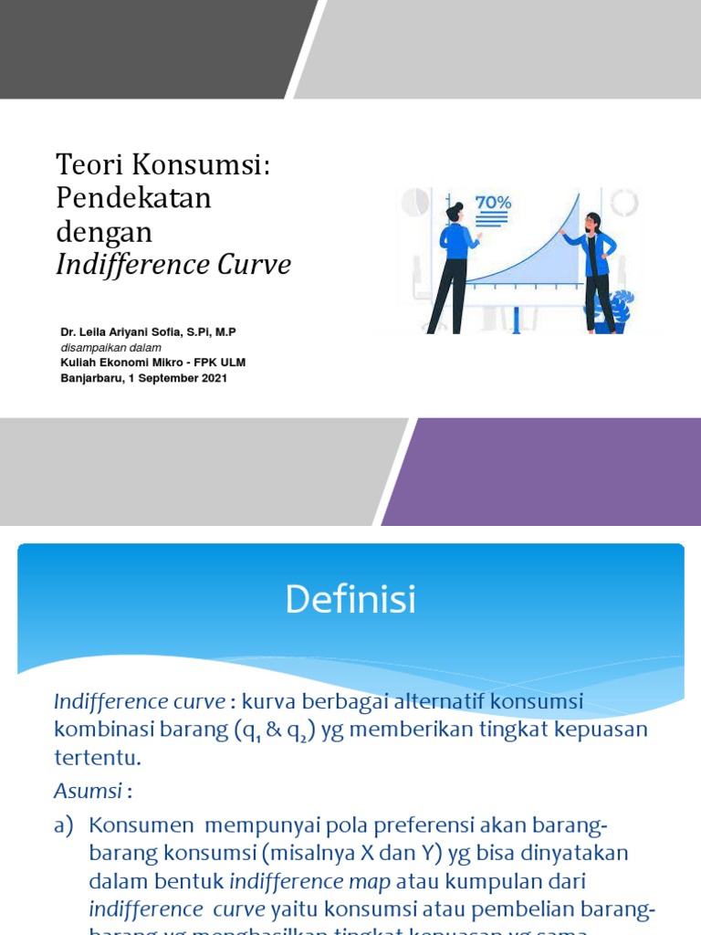 Teori Konsumsi Pendekatan Dengan Indifference Curve | PDF
