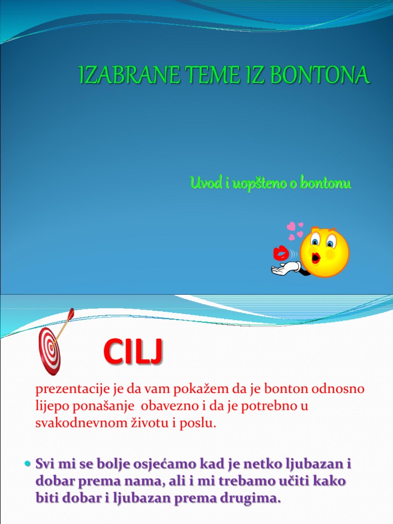 Bonton, Vrste Komunikacije | PDF