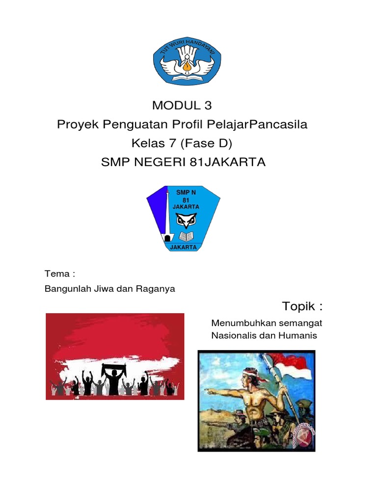 Modul P5 Ke-3 Bangunlah Jiwa Dan Raganya | PDF