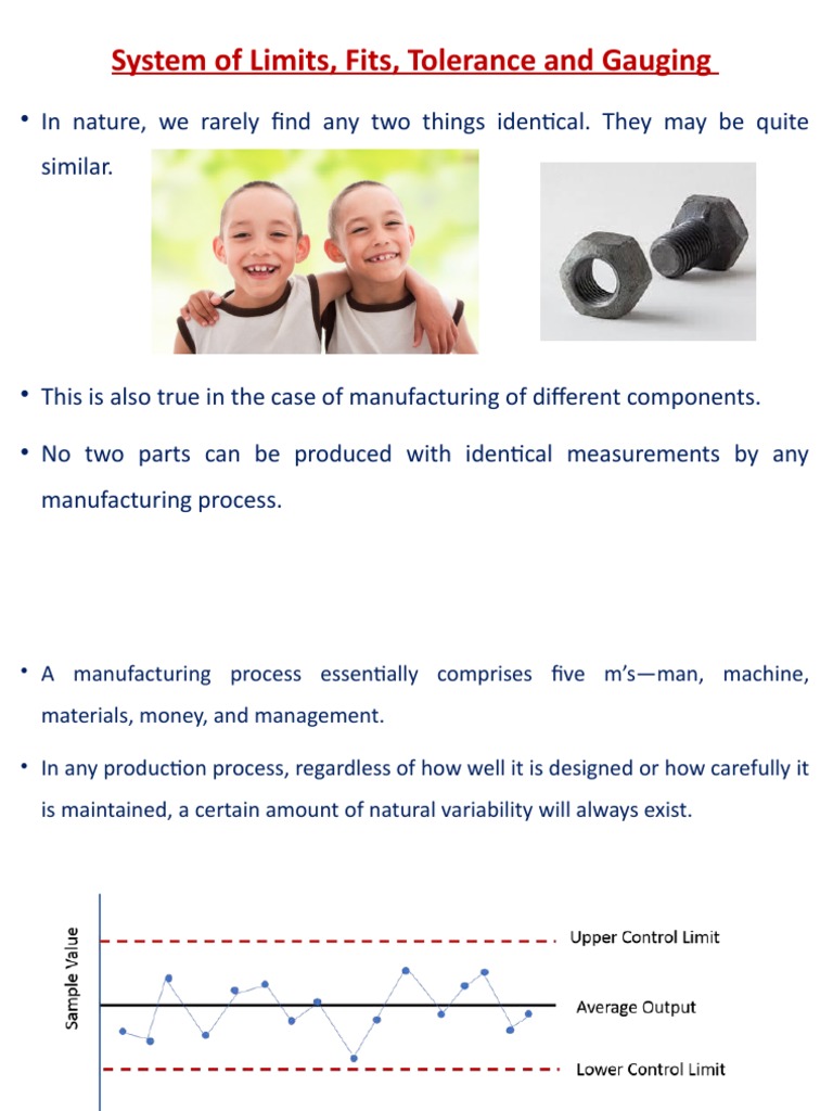 System of Limits-Fits-Tolerances and Guaging | PDF | Engineering ...