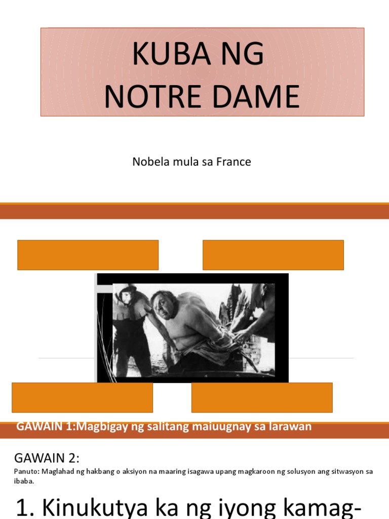 Q1 Aralin 5 Kuba NG Notre Dame Nobela | PDF