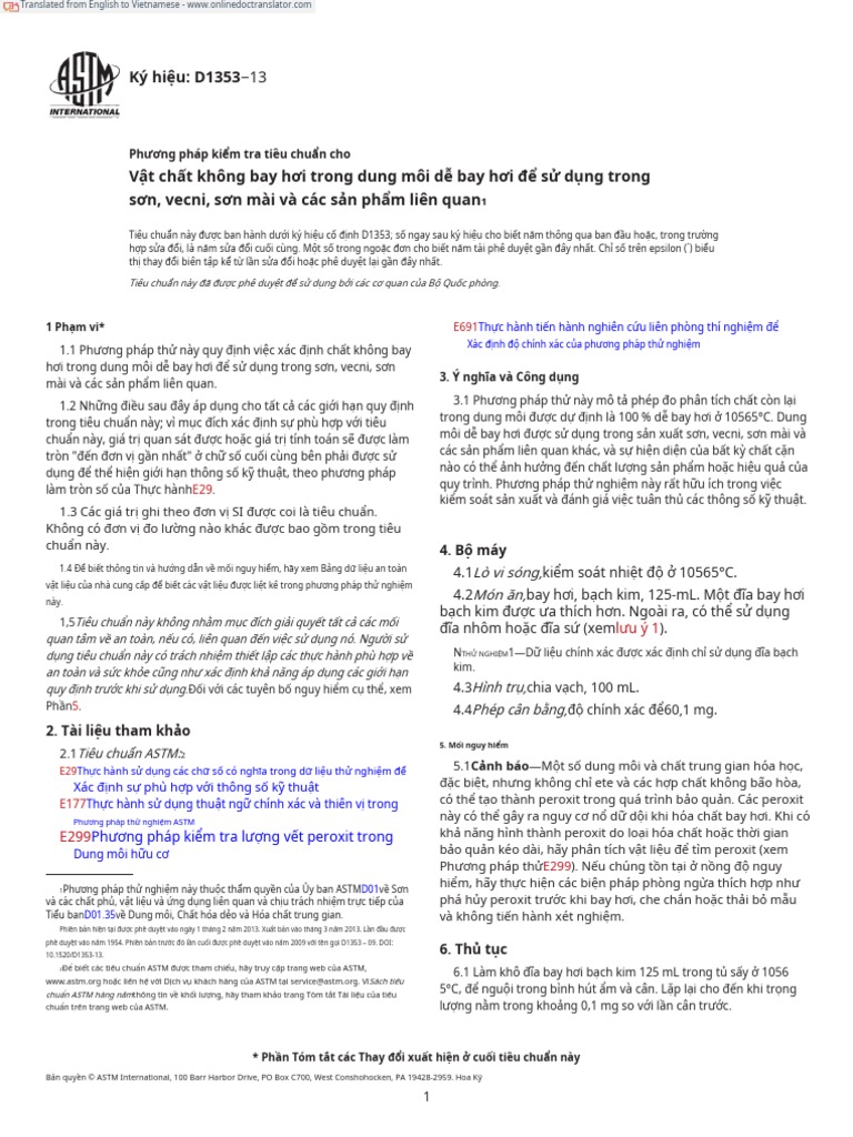 d1353-13 Astm Solid Content Translate | PDF
