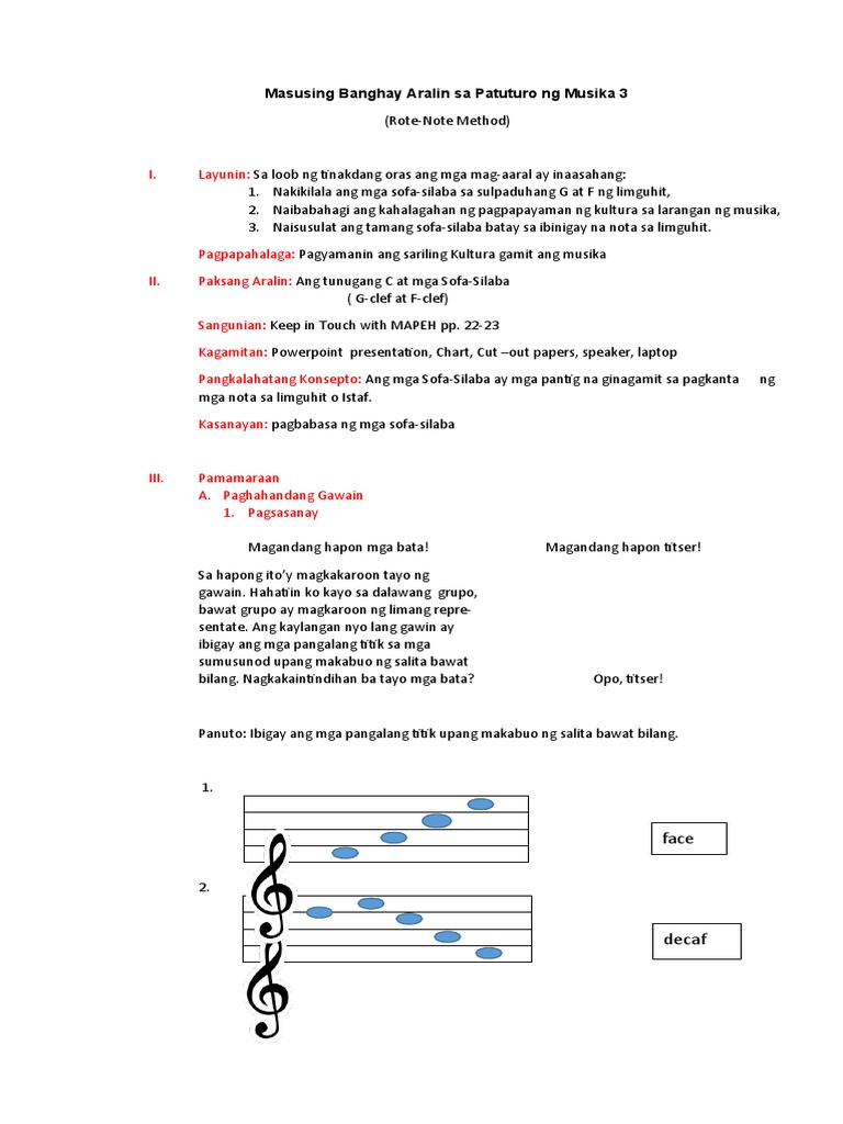 Masusing_Banghay_Aralin_sa_Patuturo_ng_Musika | PDF