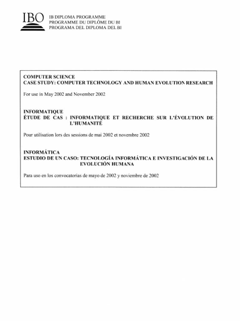 Computer Science Paper 2 Case Study HLSL | PDF