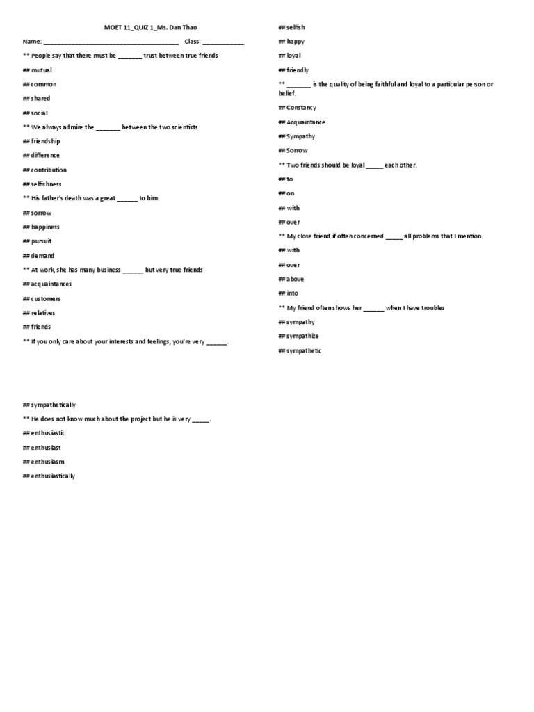 Quiz 1 - Unit 1 | PDF