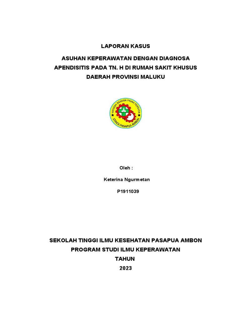 LP Appendisitis 1 | PDF