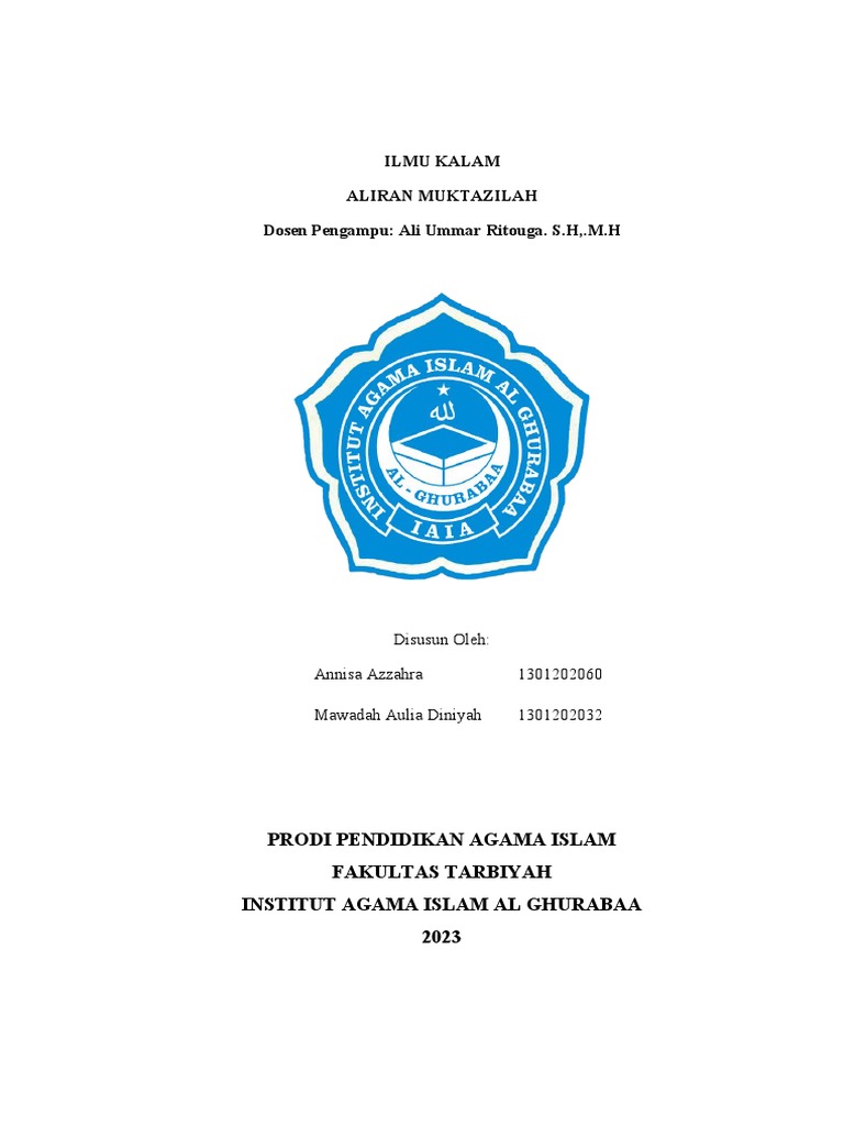 Aliran Muktazilah dalam Ilmu Kalam | PDF | Ilmu Sosial | Agama & Spiritualitas