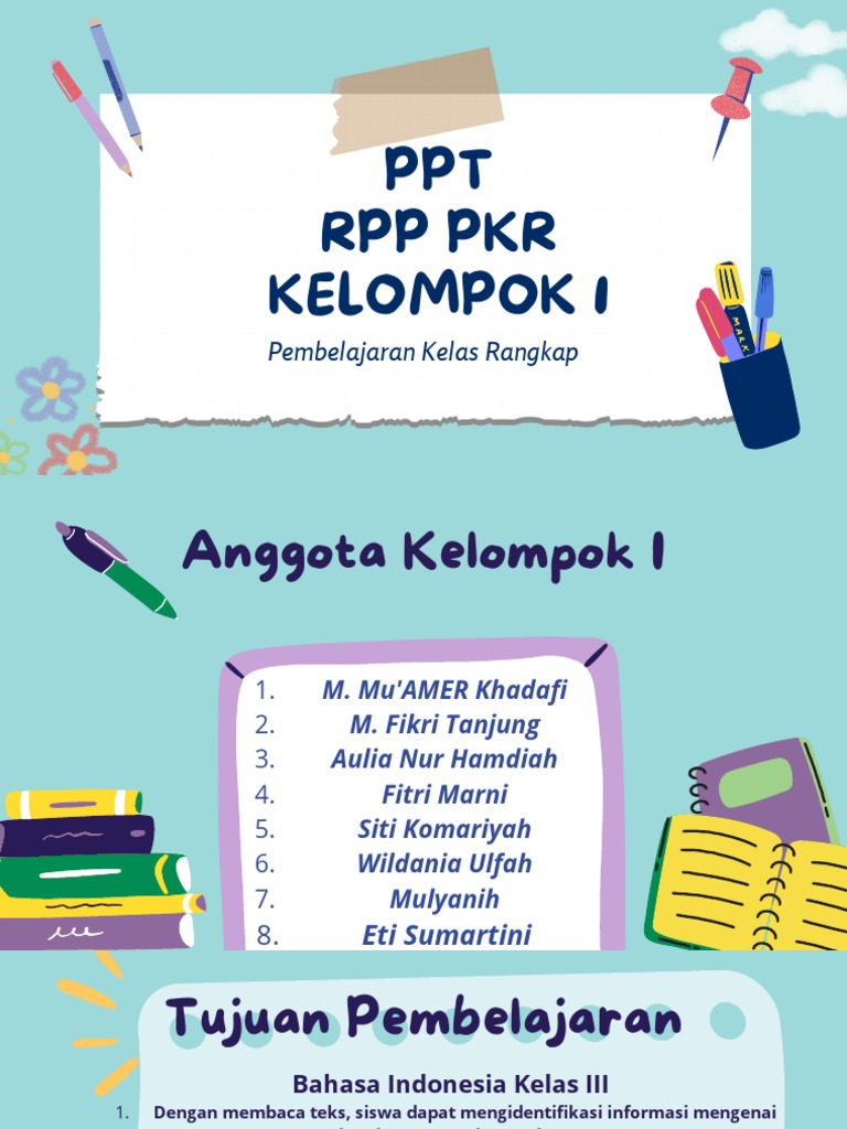 RPP PKR Kelompok 1 Persentasi | PDF