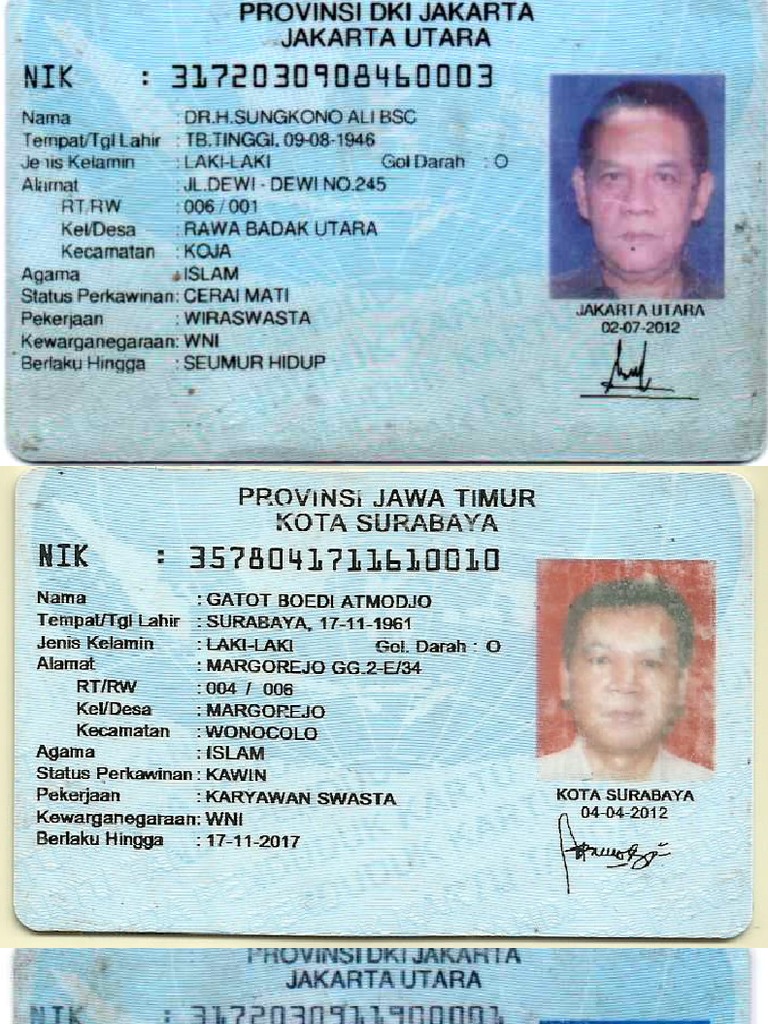 KTP Dan NPWP Lengkap Pengurus | PDF