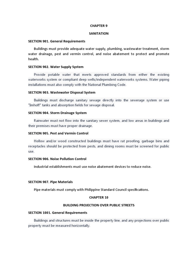 Chapter 9 of NBCP | Download Free PDF | Plumbing | Sanitation
