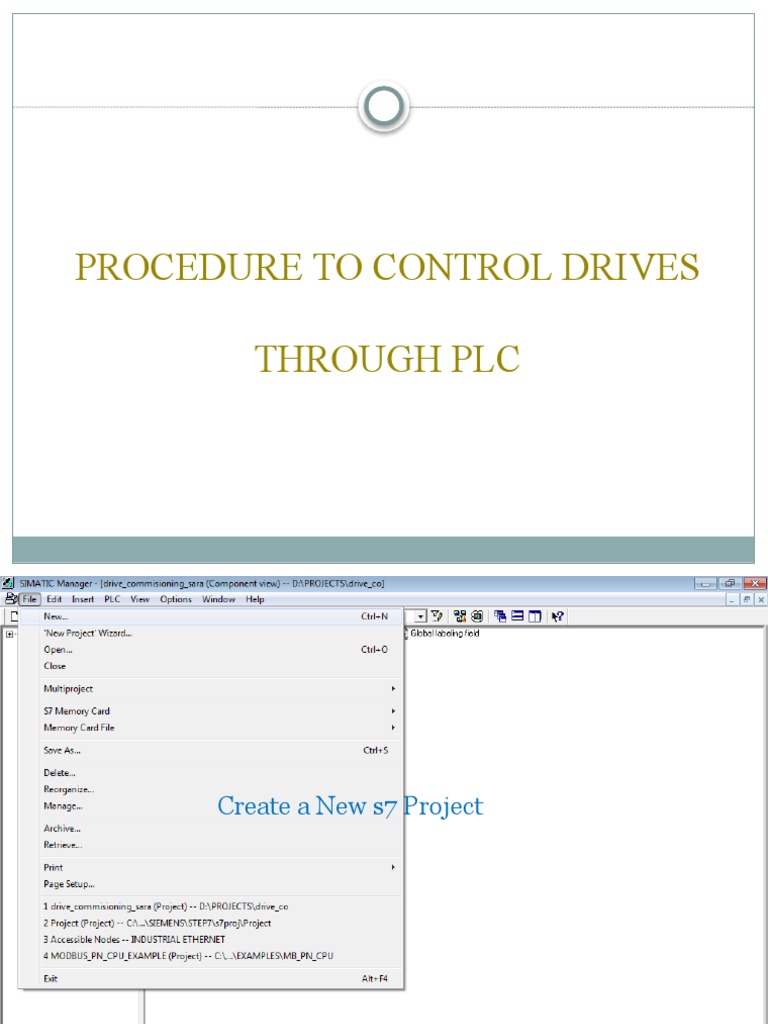Procedure To Control Drives From PLC | PDF | Programmable Logic Controller | Parameter (Computer ...