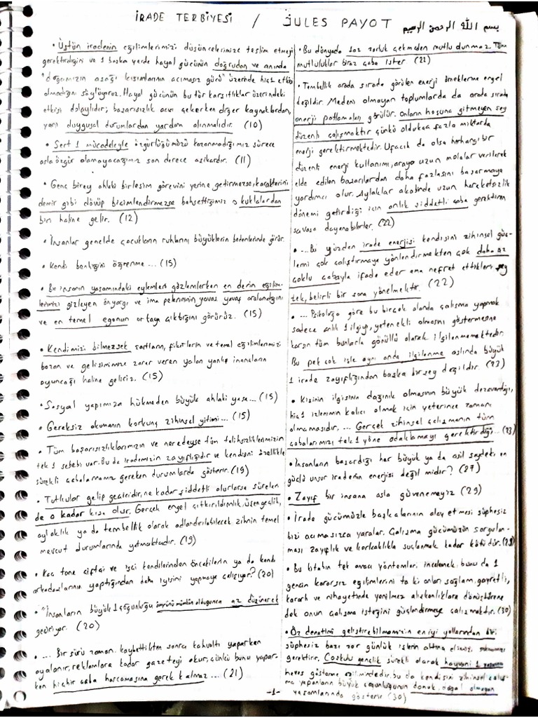 İrade Terbiyesi - Jules Payot | PDF