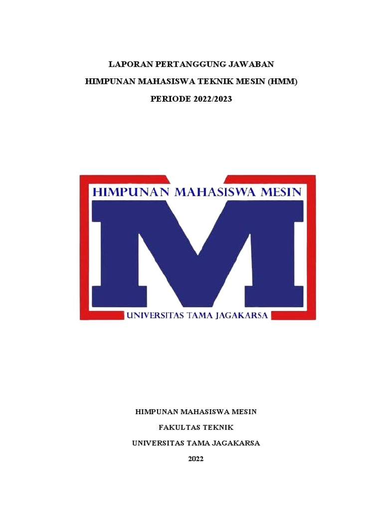 Laporan Pertanggung Jawaban HMM Revisi | PDF