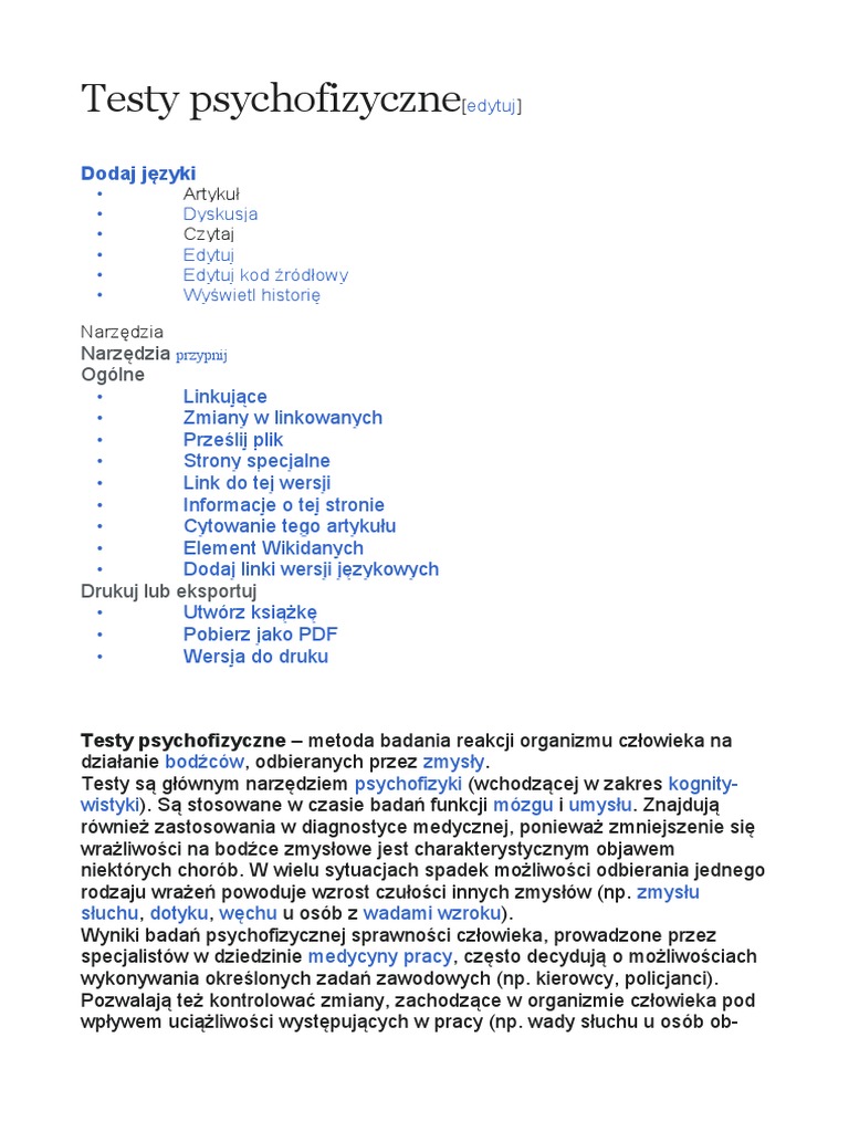 psychology tests | PDF