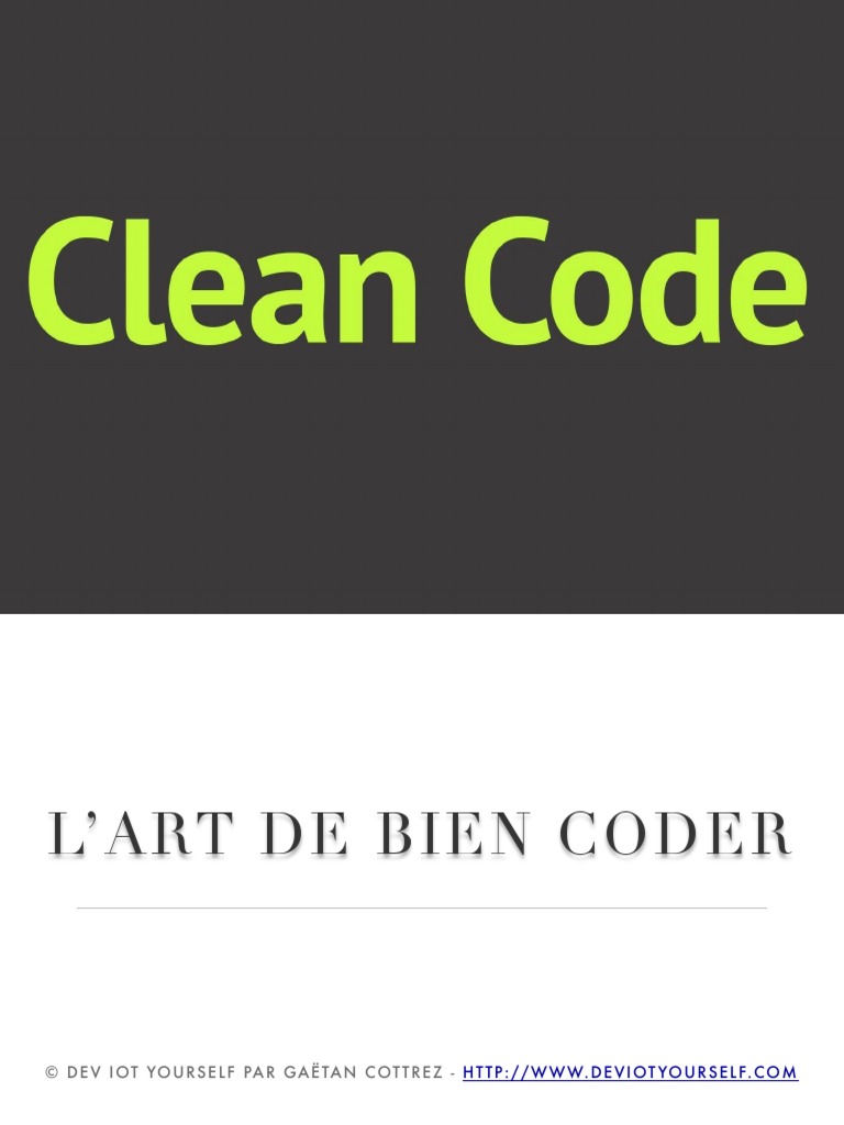 L'art de Bien Coder | PDF | Internet des objets | Internet