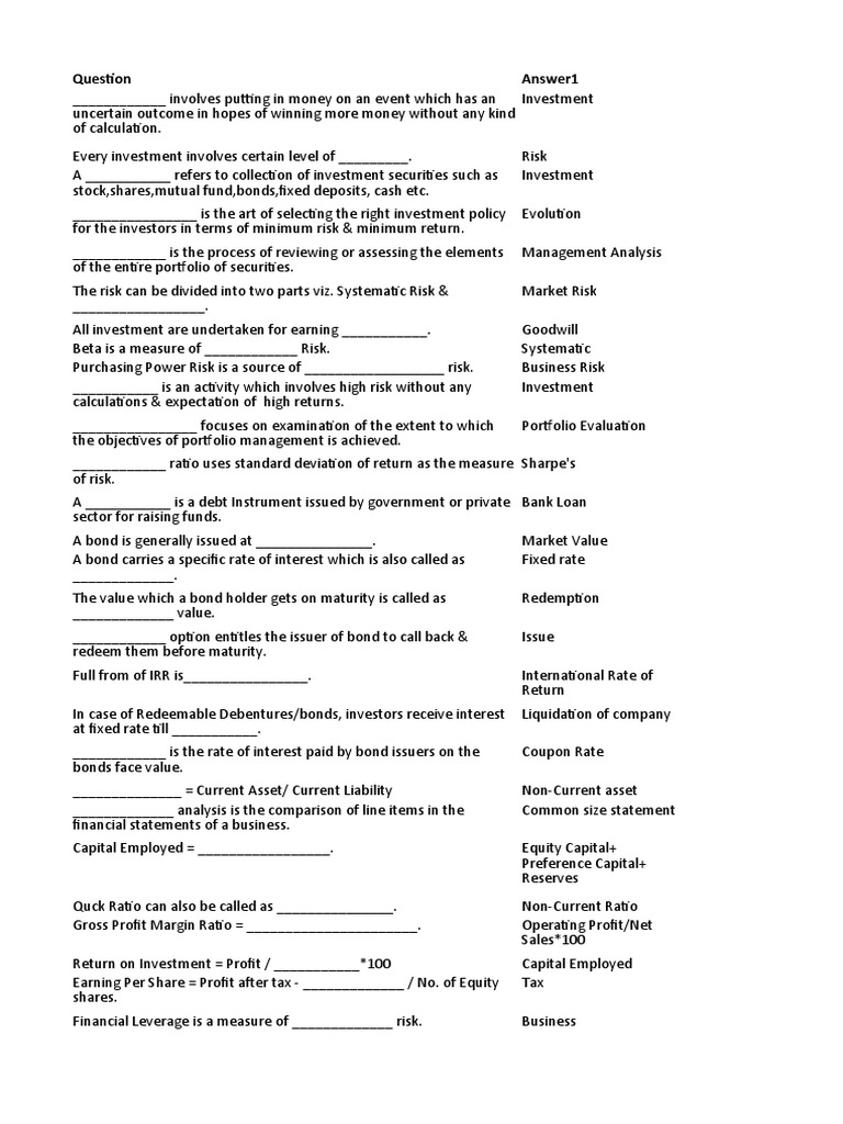 SAPM (SEM-VI) - Sample Objectives | PDF
