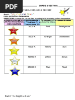 Detailed Lesson Plan in Science 6 | PDF | Stars | Sun