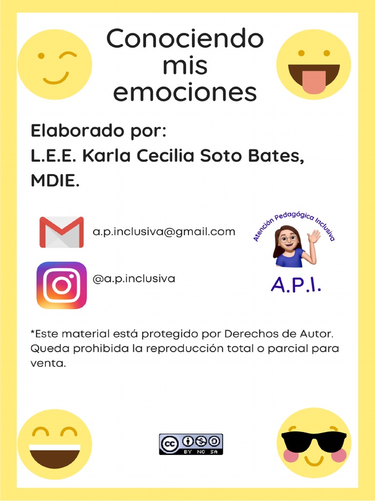 Conociendo Mis Emociones Pdf