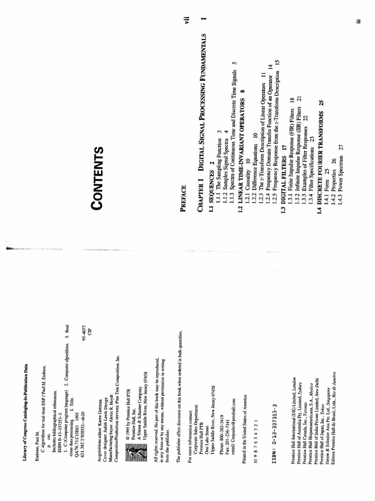 C Algorithms For Real-Time DSP | PDF