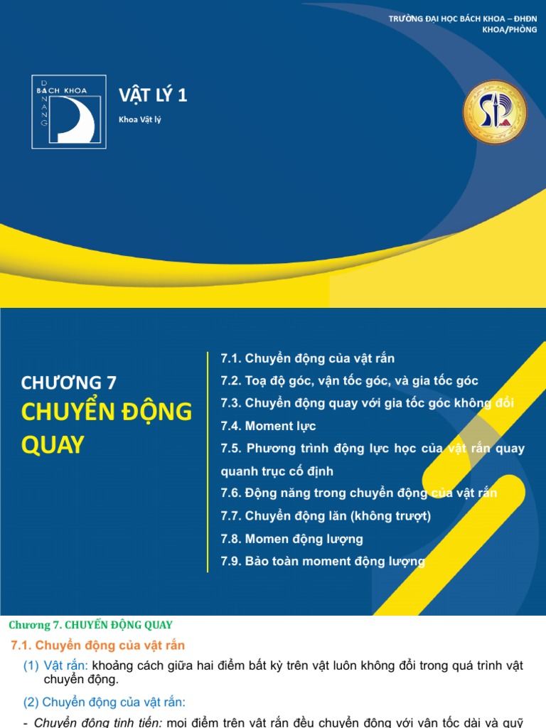 DUT-Chính-Vatly1-Chuong 7 | PDF