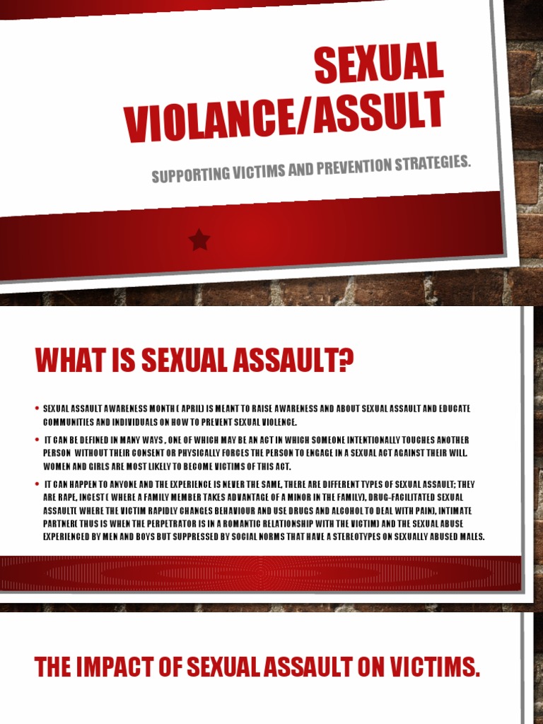 Presentation On Sexual Violance | PDF | Sexual Assault | Violence