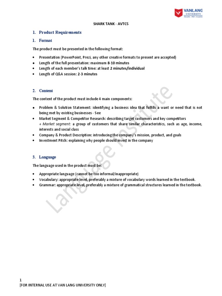 Form Shark Tank | PDF | Brainstorming | Market Segmentation