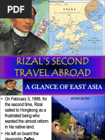 Rizal's Travel Route Overview | PDF | Philippines