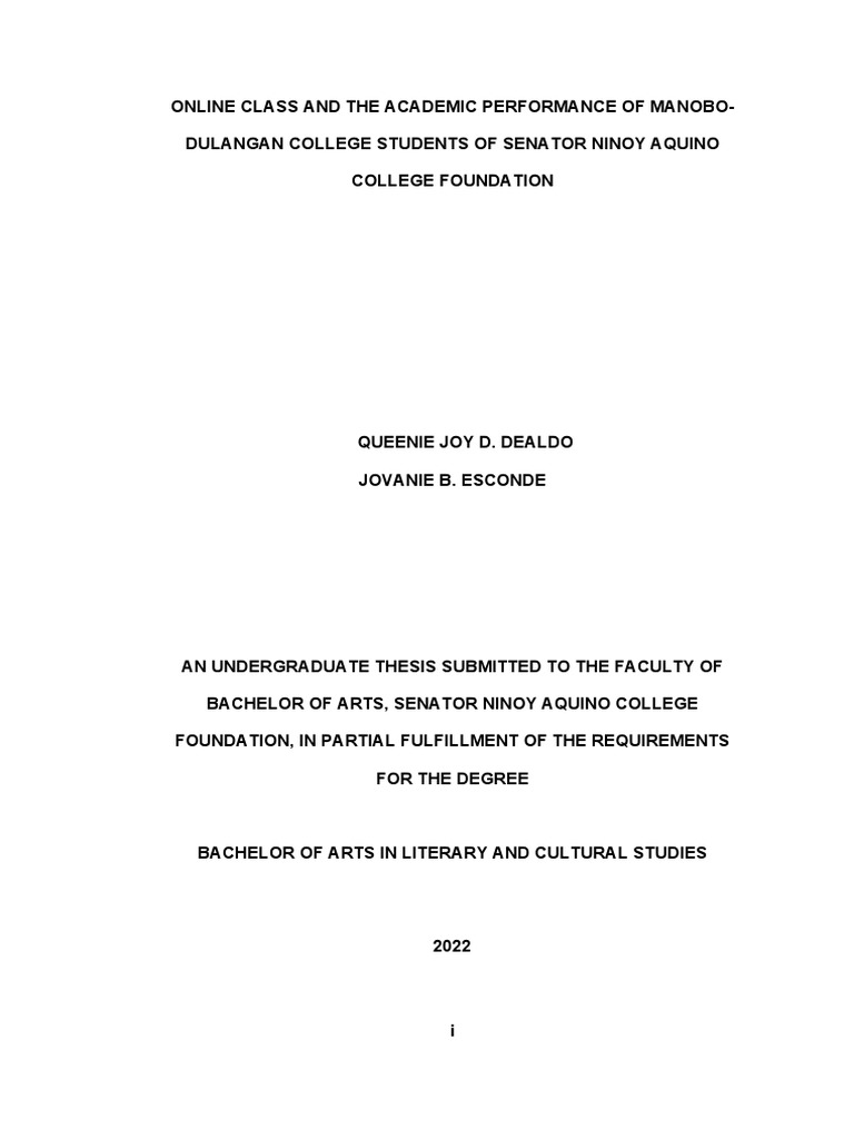 Thesis For Final Defense - Dealdo | PDF | Educational Technology | Learning