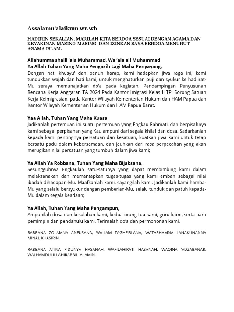 Teks Doa | PDF