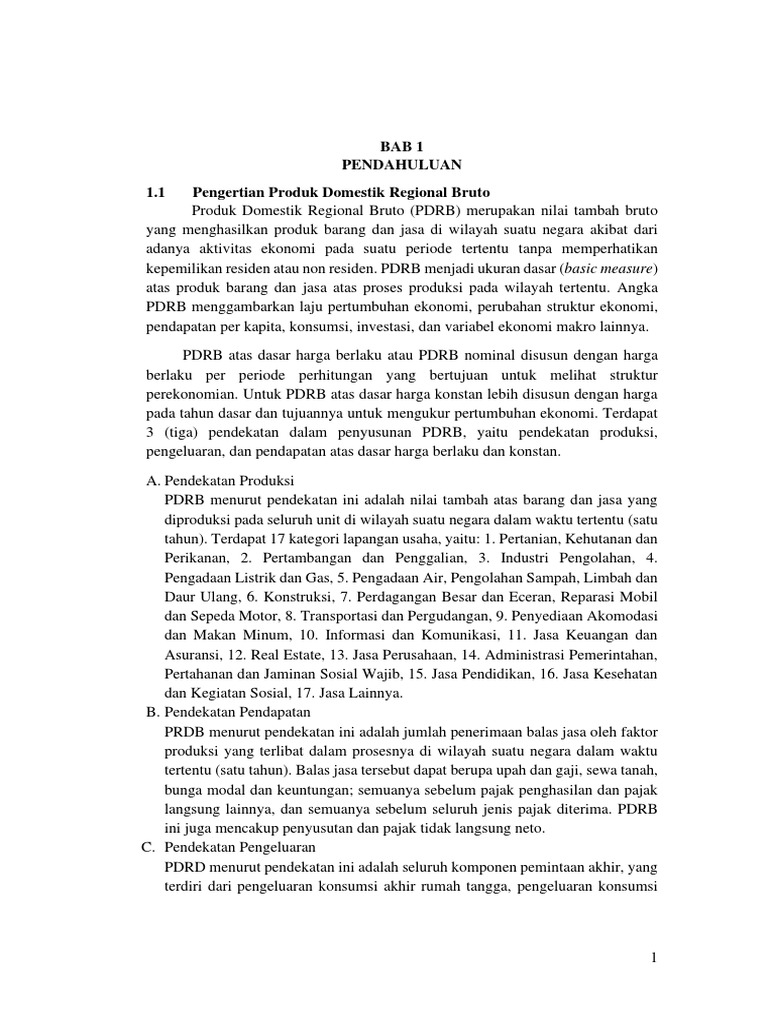 Rangkuman PDRB | PDF