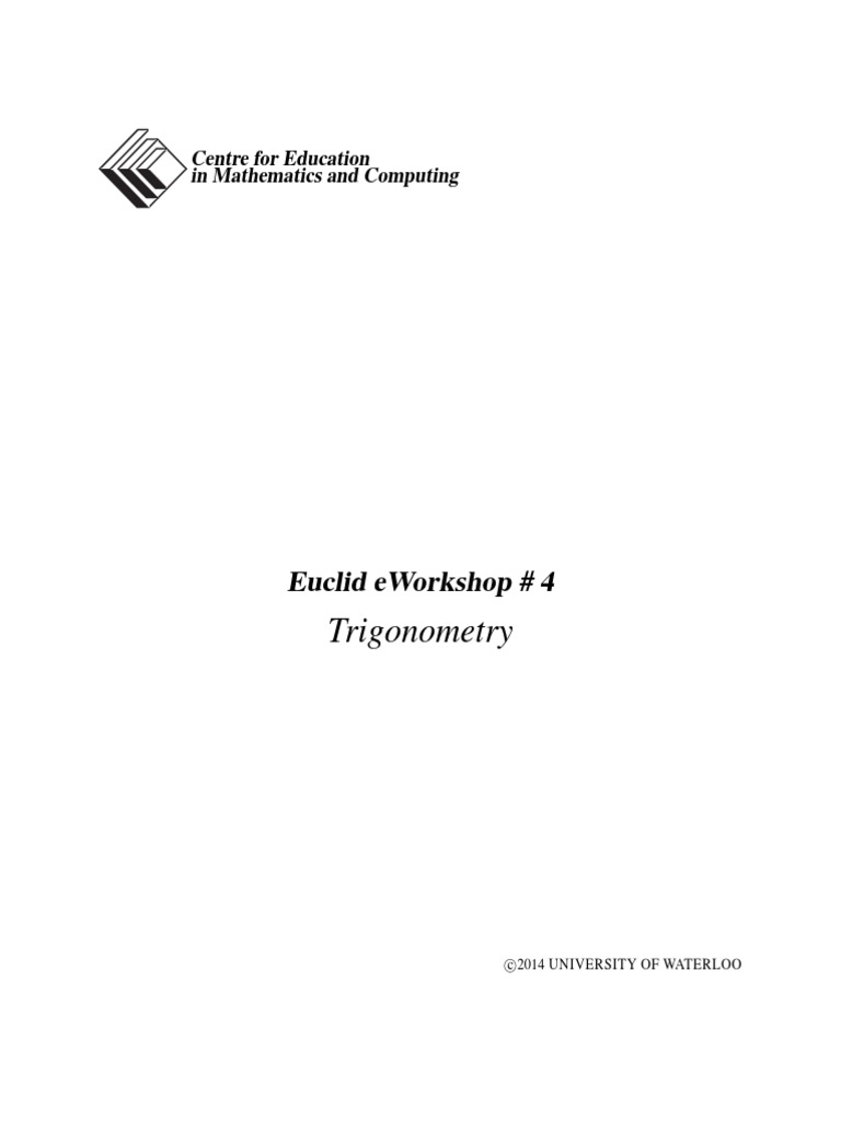 Eew ps4 | PDF | Trigonometric Functions | Trigonometry