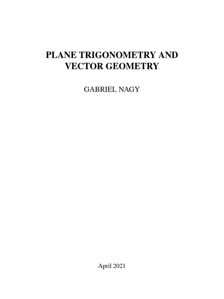 2021 04 Trig Book555 | PDF | Trigonometric Functions | Triangle