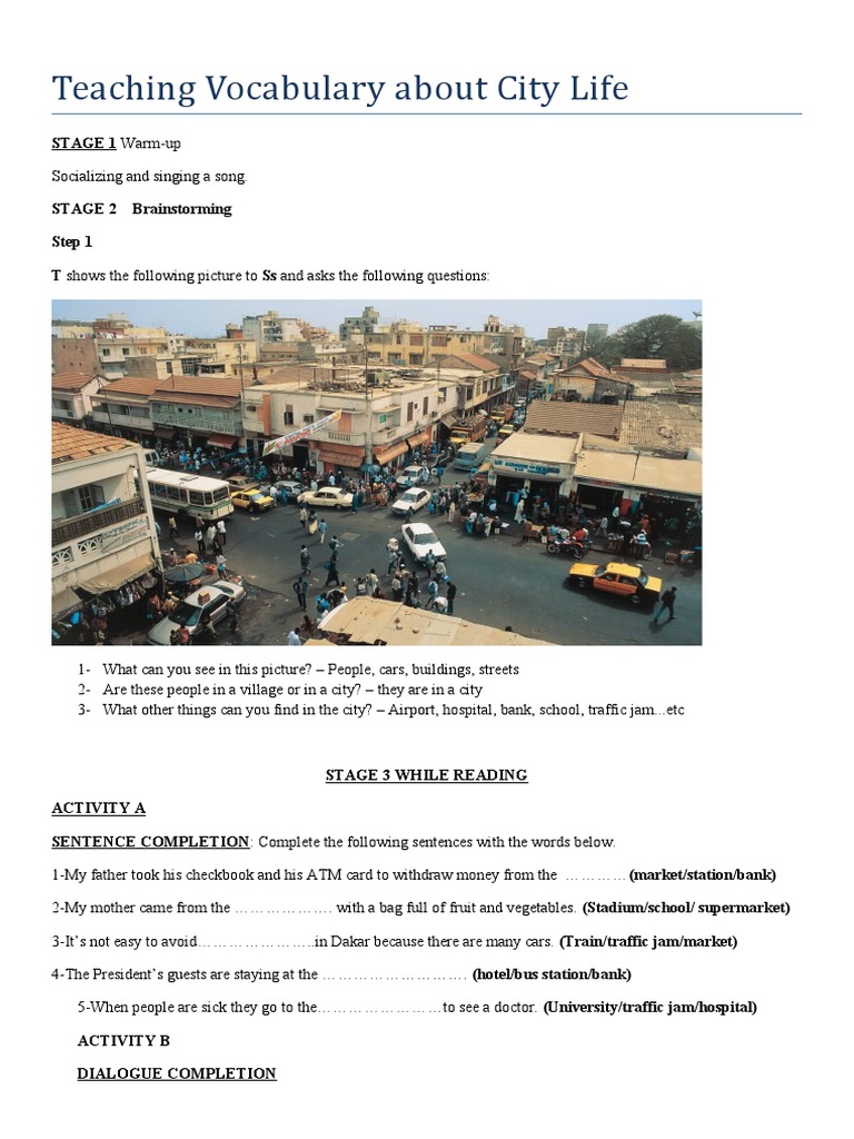 Vocab_CITY LIFE | PDF