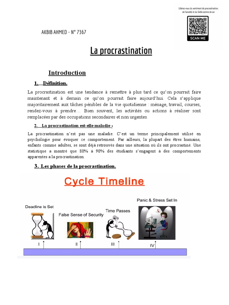 Comprendre et vaincre la procrastination | PDF | Motivation | Motivant