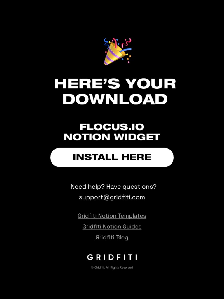 Gridfiti NotionWidgets Flocus DL v01 | PDF | Business