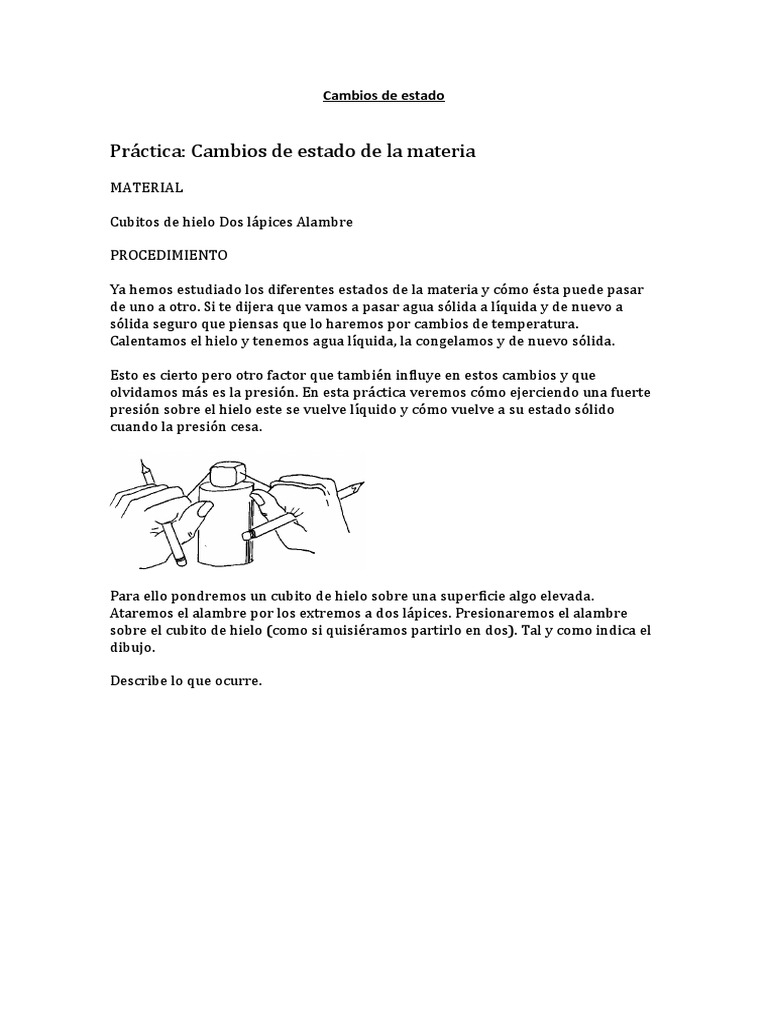 Práctica Cambios de Estado | PDF