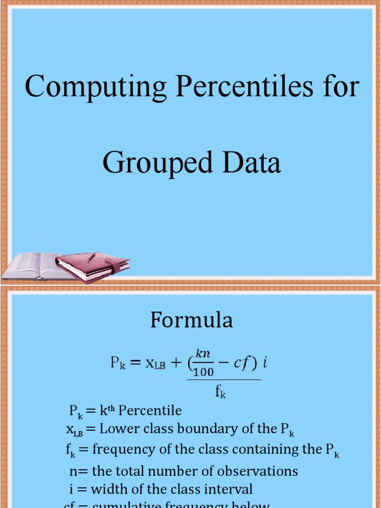 Percentiles For Grouped Data | PDF | Sampling (Statistics)