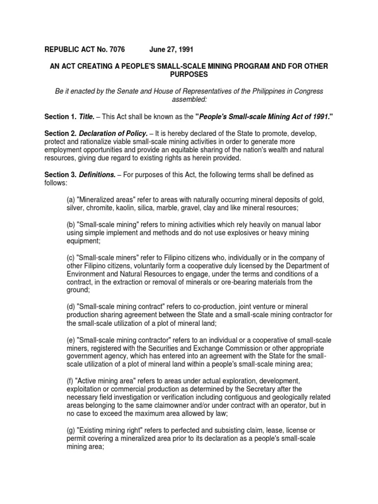 Ra 7076 | PDF | Law